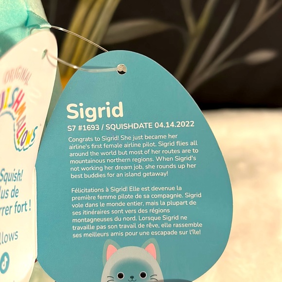 Squishmallows | Toys | Nwt 7 Squishmallow Sigrid The Cat Squishmallow ...